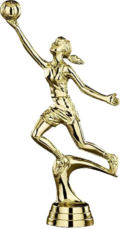 Female Lay-Up - Myers Badges and Win Trophies