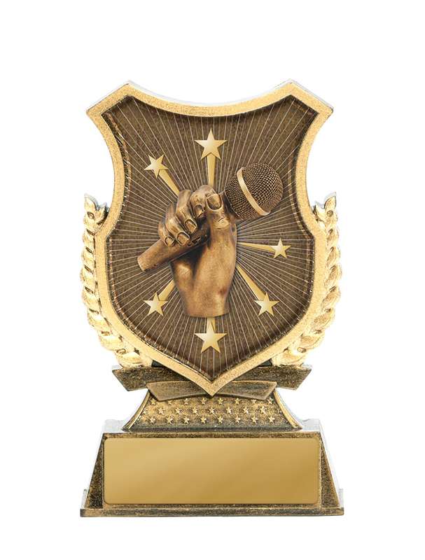 Shield Stand-Public Speaking - Myers Badges and Win Trophies